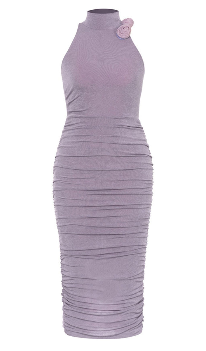 EMBELLISHED BANDAGE MIDI DRESS IN LAVENDER - SIS LABEL - LATEST PARTY ...