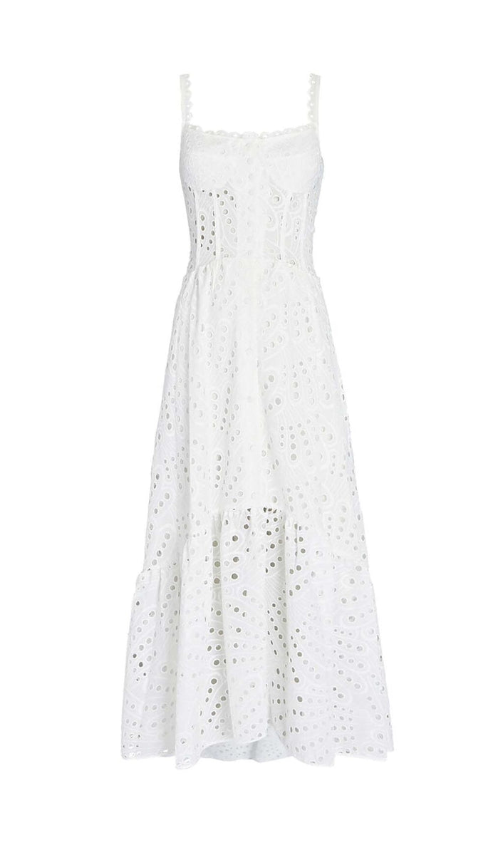 STRAPPY LACE MIDI DRESS- SIS LABEL - LATEST PARTY WEAR 2023 – sis label